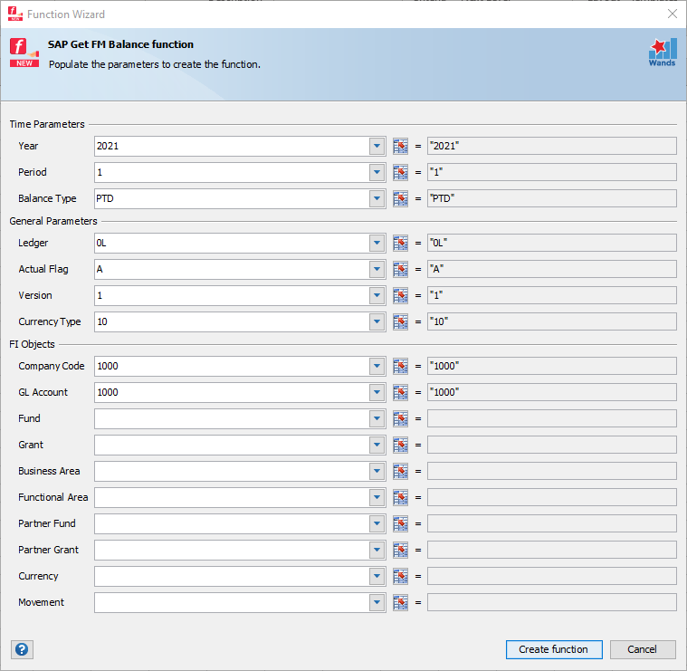 Get Funds Management Balance – Wands for SAP
