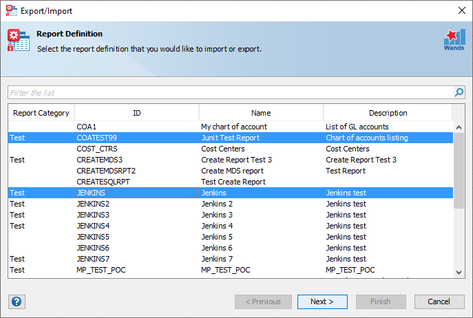 Export – Wands for SAP