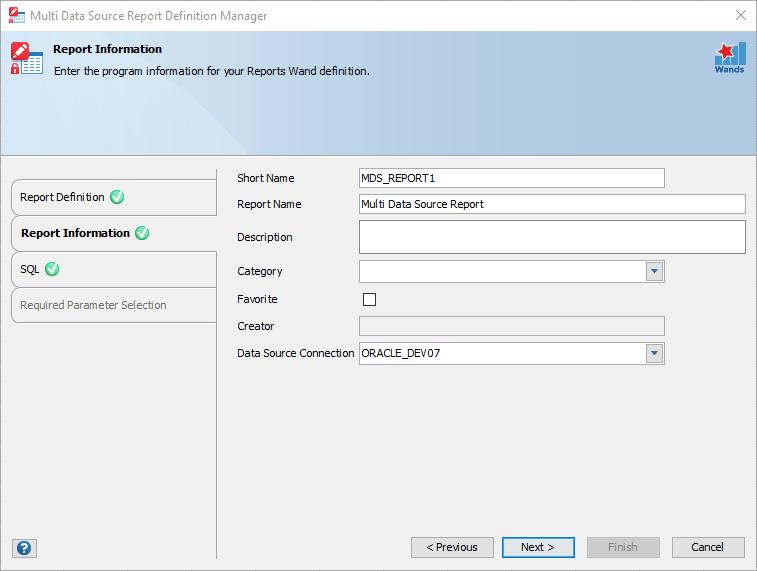 Report Definition Manager – Wands for SAP