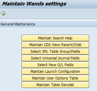 Launch Configuration – Wands for SAP